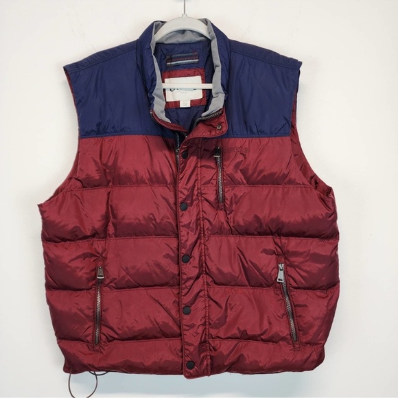Orvis | Jackets & Coats | Orvis Down Puffer Vest Mens Xl Blue Maroon ...